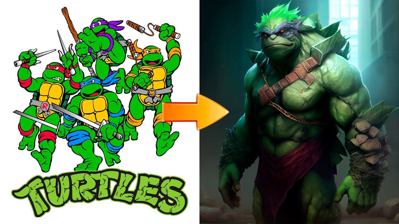 SUPER HEROES + TURTLES. All characters. - YouTube