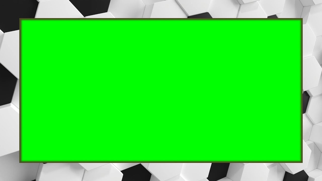 HEXAGONS Frame MOTION BORDER💯| #greenscreen effects - chroma key ...