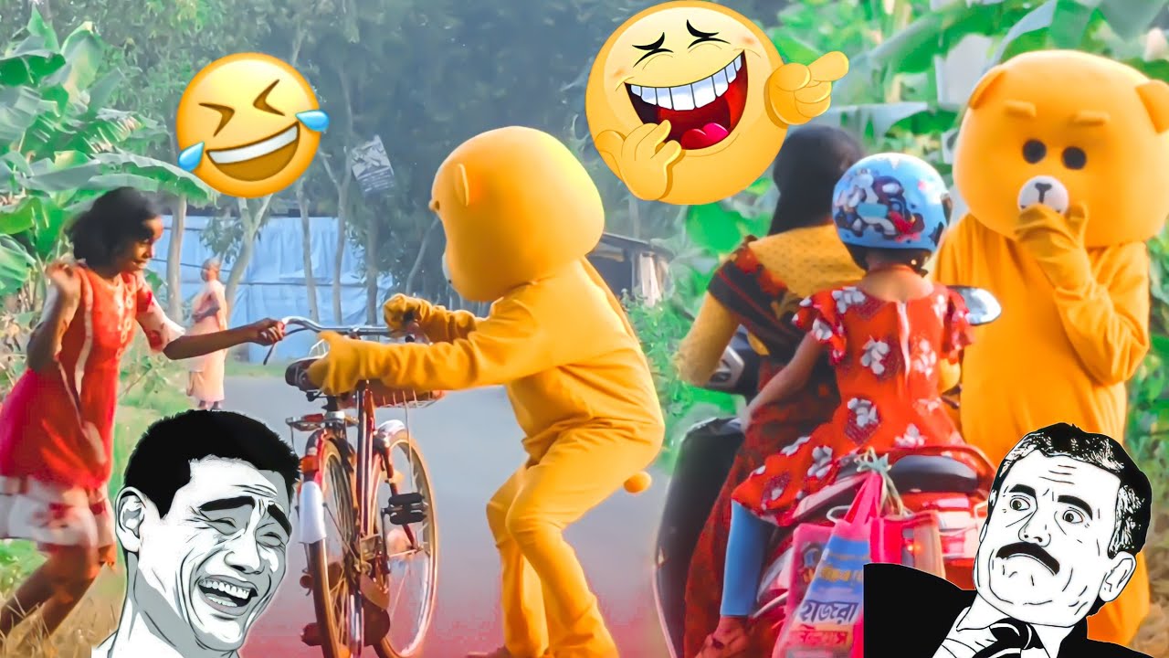 yellow Teddy road prank comedy vide🤣funny video🤣@champteddy teddy ...