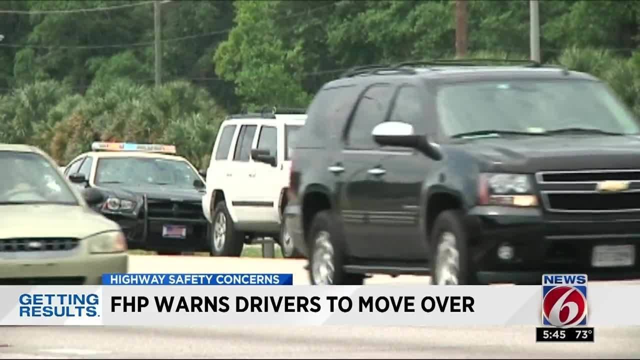 FHP warns drivers to move over - YouTube