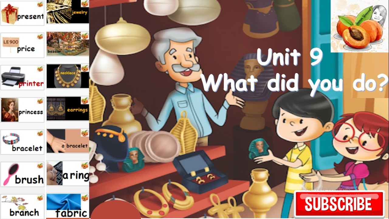 CONNECT primary 3 Unit 9 What did you do? 💍📿🎁🎂👸 flashcards حصريا نصوص ...