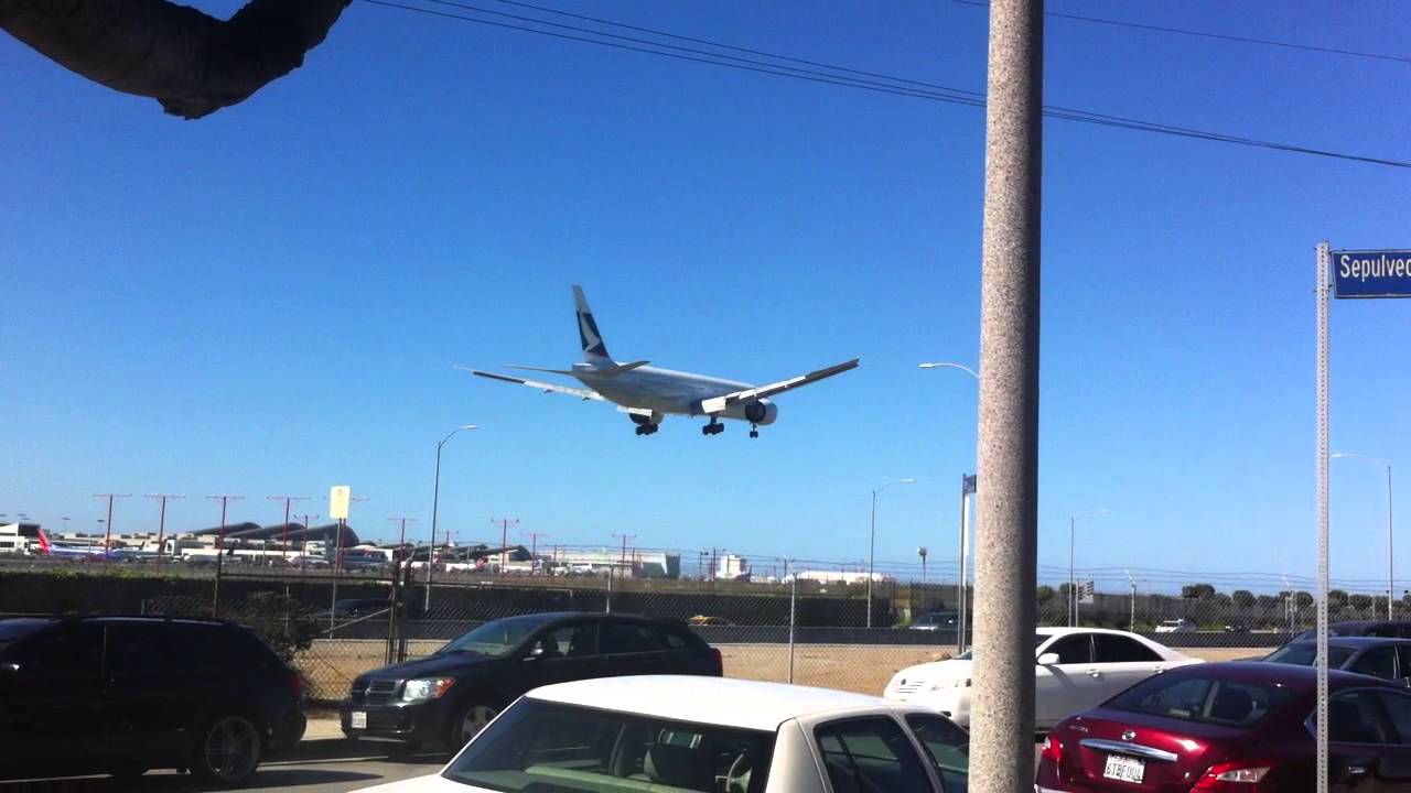 Cathay Pacific - CX884 arriving at LAX 24R 3/30/2014 - B-KPO - YouTube