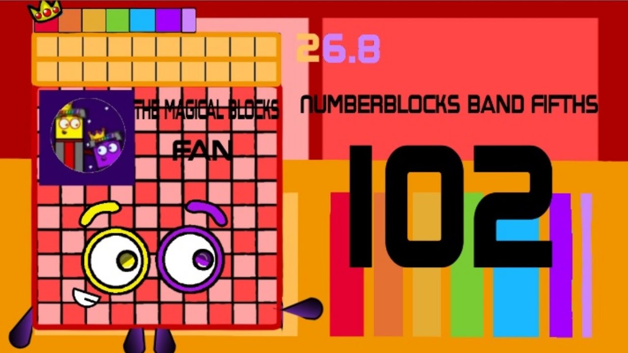 Numberblocks band Fifths 102 - YouTube