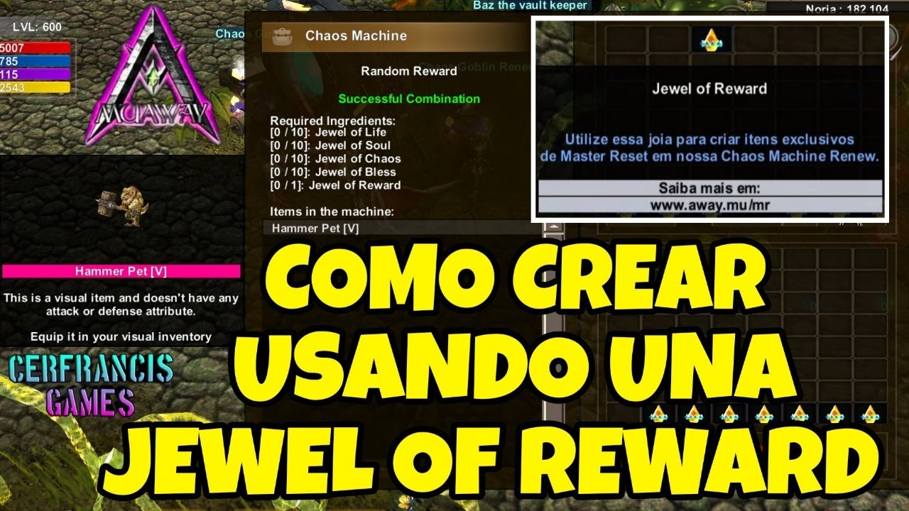 MuAwaY | Como crear un Pet Visual usando las Jewels of Reward - YouTube