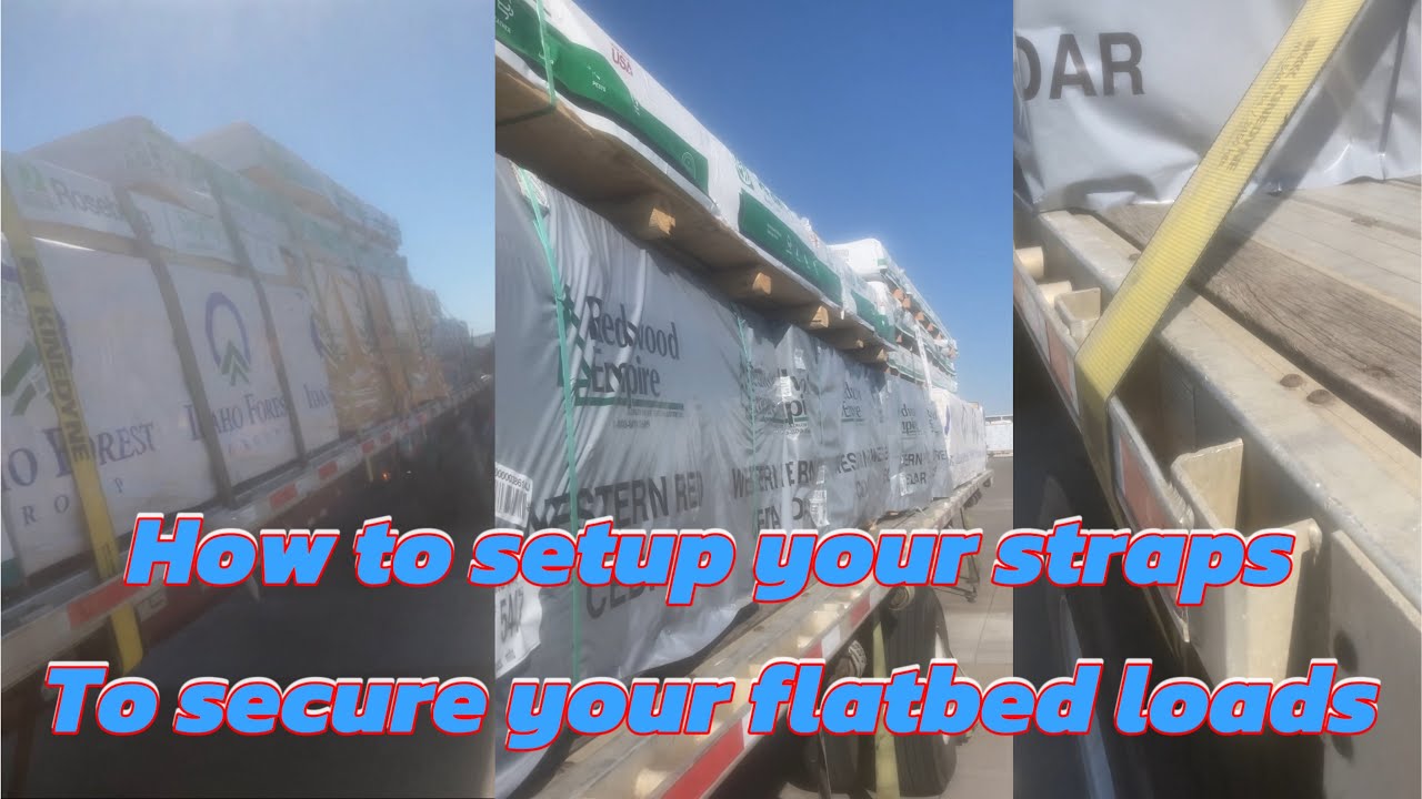 How to setup your Straps to Secure your Flatbed Loads - YouTube