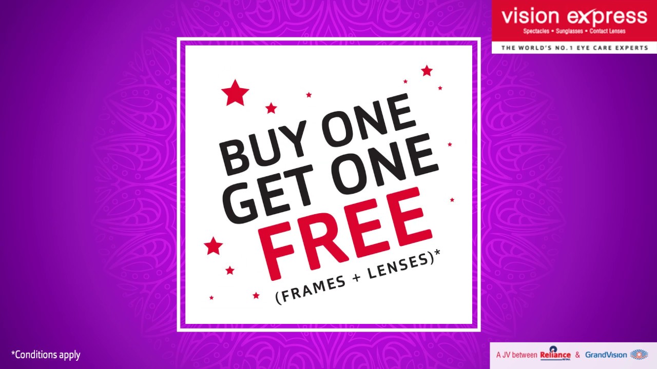Attractive BOGO offers from Vision Express - YouTube