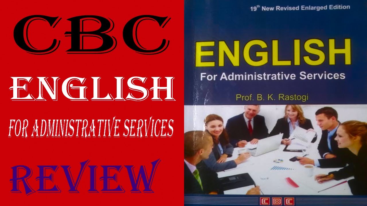 CBC English Book By B.K Rastogi Book Review - YouTube