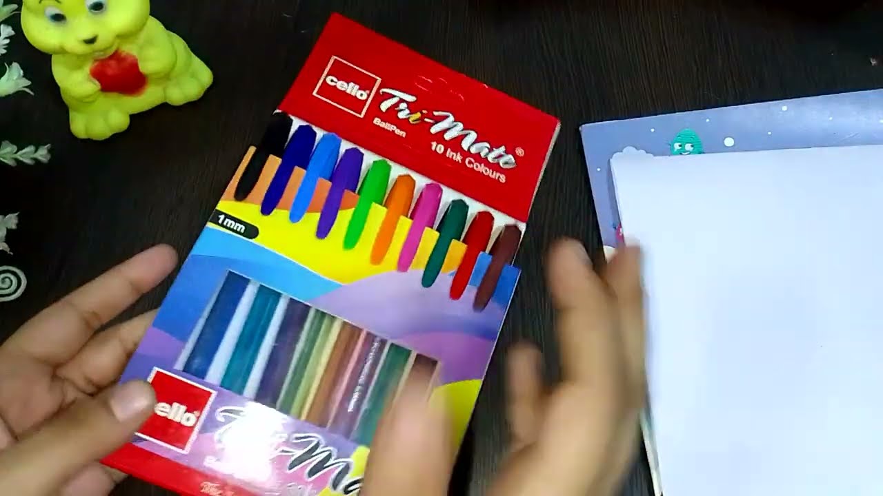 CELLO TRIMATE COLOUR PEN REVIEW - YouTube
