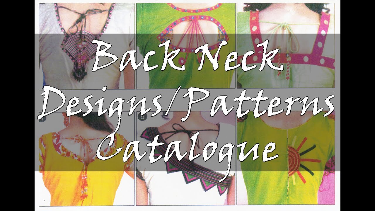 Amazing Dress Back Design/Pattern - Catalogue - YouTube