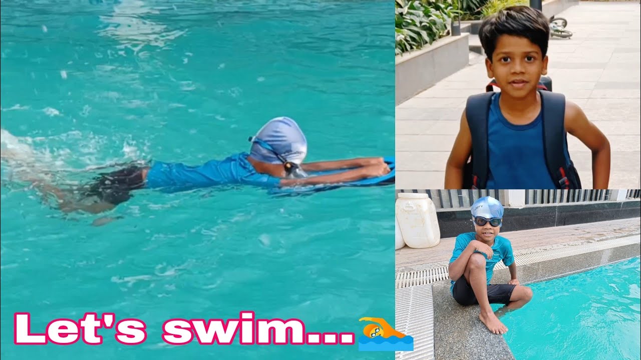 Let's swim with me 🏊🏊 | our swimming pool | Yochan raj channel - YouTube