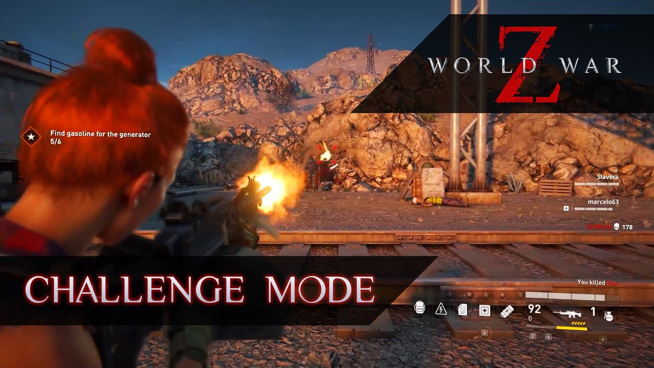 World War Z Aftermath Gameplay | Challenge Mode (Hard) - Public Match ...