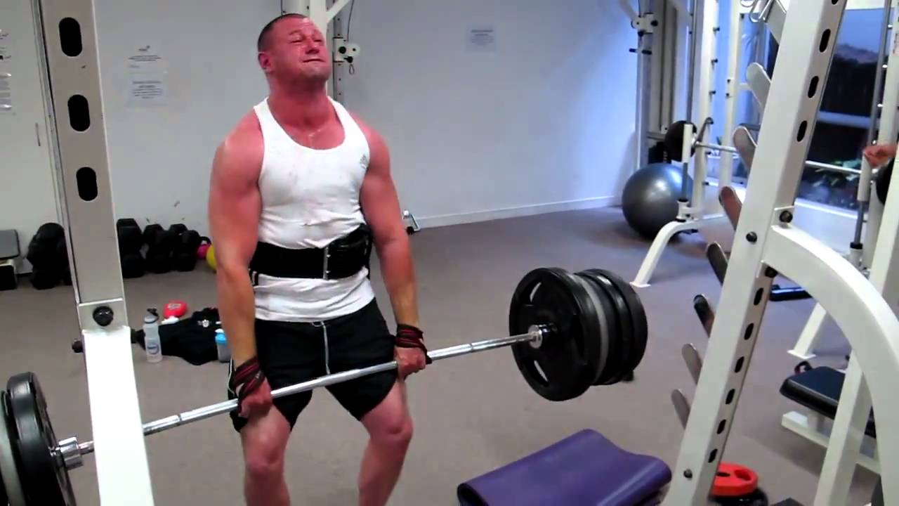 scott deadlift 240 x 4 with power vomit - YouTube