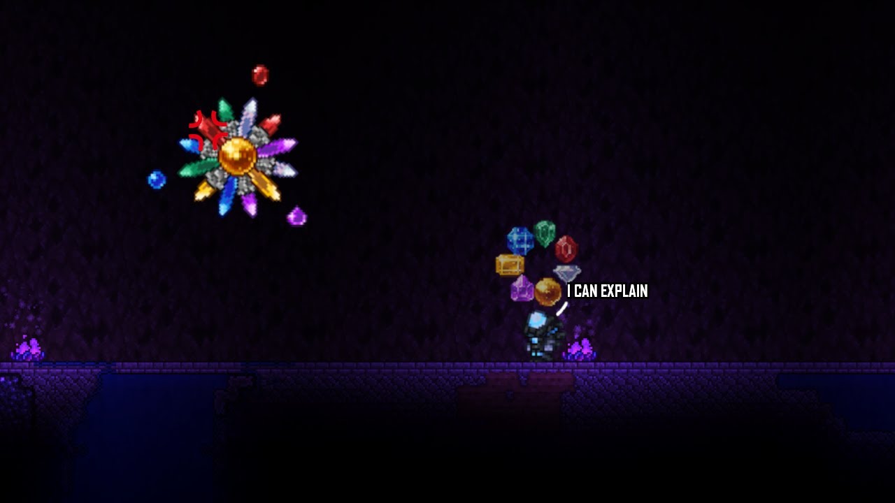 Terraria: Vitality Mod - Gemstone Elemental (Nohit/Enraged) - YouTube