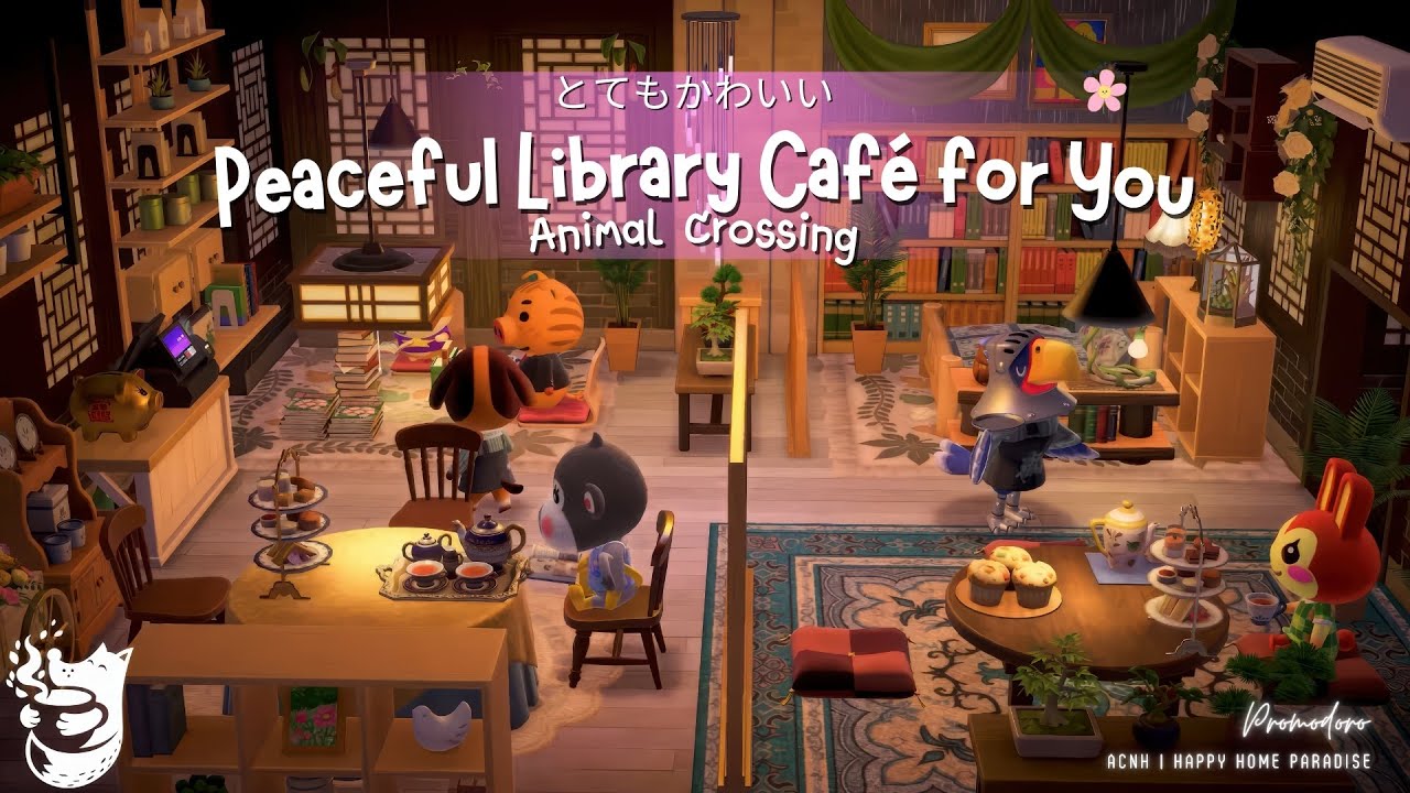 Peaceful Library Café for Tea Lovers 🍃📚 | Lo-fi Relax Ambience with ...