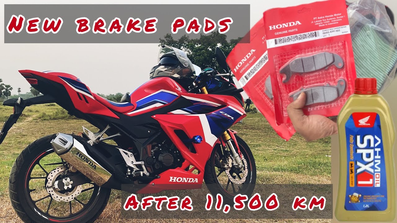 NEW BREAK PADS,AIR FILTER & OIL CHANGE FOR HONDA CBR 150r|| R Cube ...