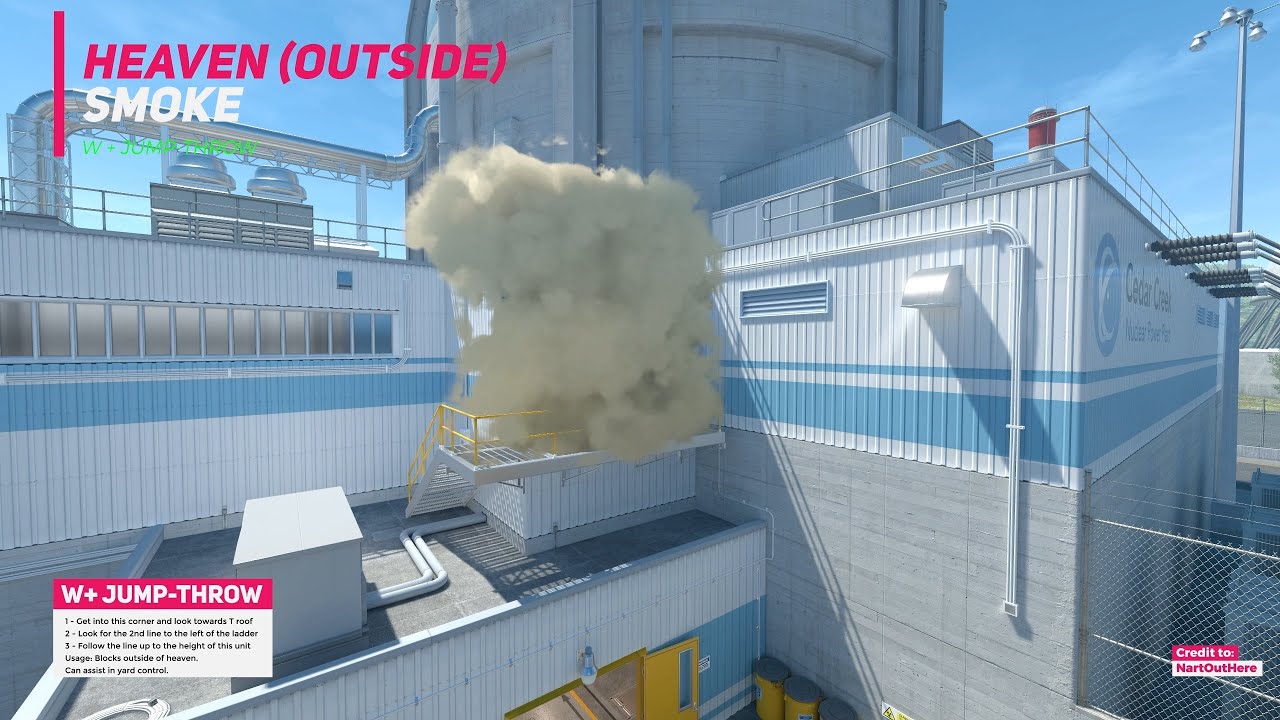 CS2 Nuke - Heaven (Outside) Smoke - YouTube