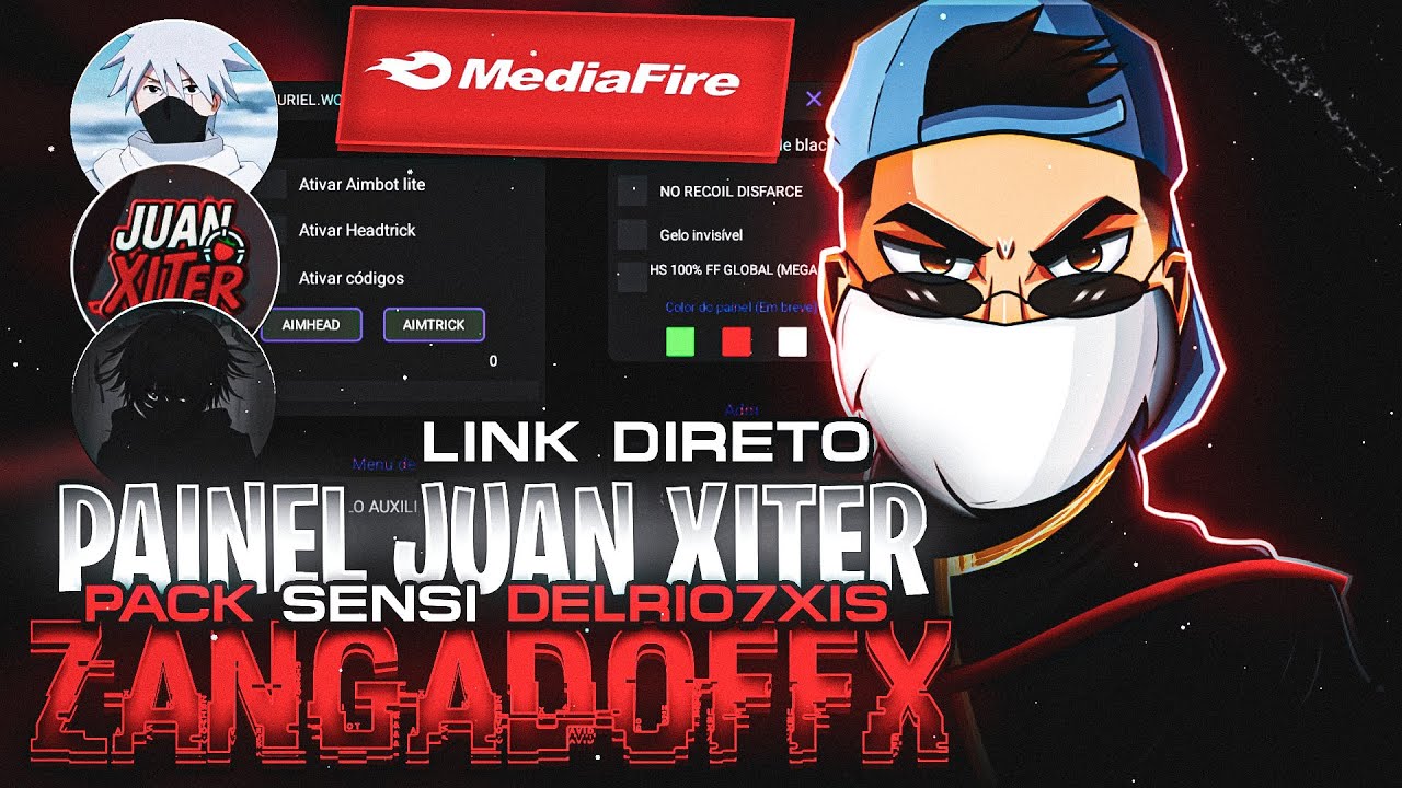 NOVO! 😈 PAINEL JUAN XITER + URIEL XITER - PACK SENSI ZANGADO FF - SENSI ...