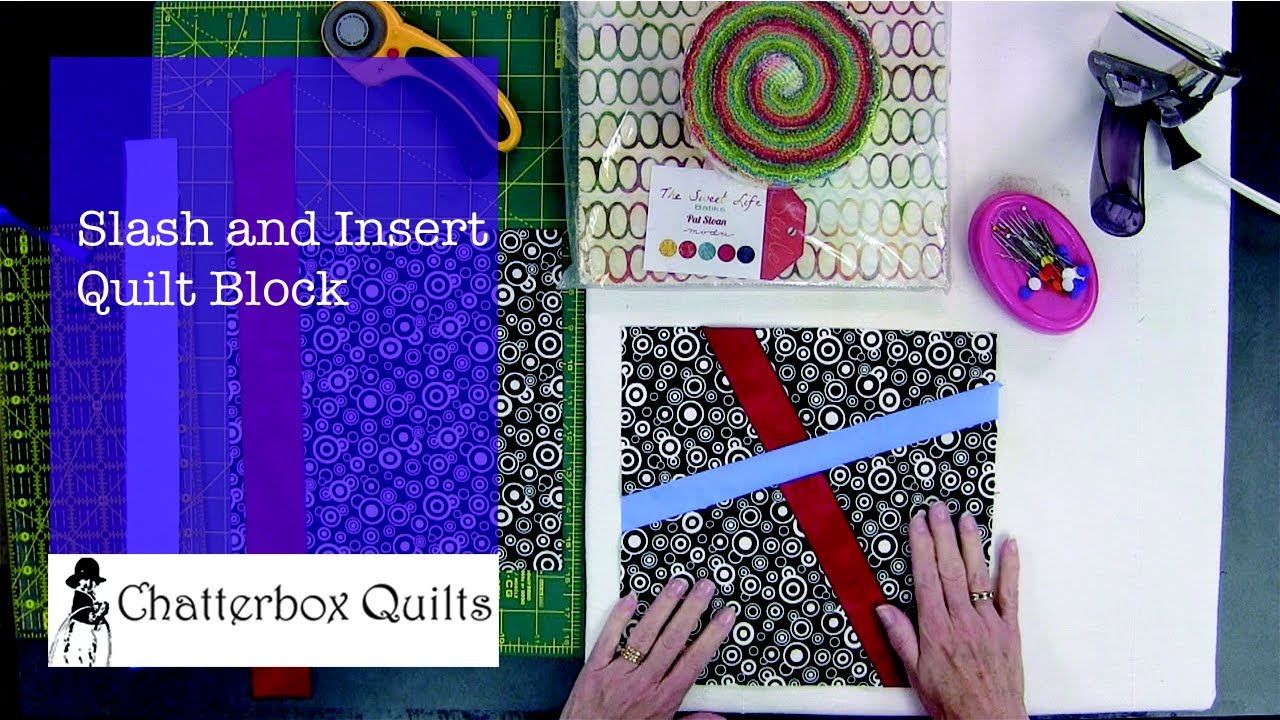 Create Bold Quilt Blocks with the Slash and Insert Block - YouTube