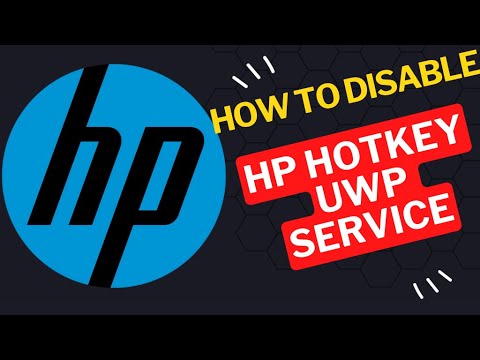 How to Disable HP Hotkey UWP Service 2023 - YouTube
