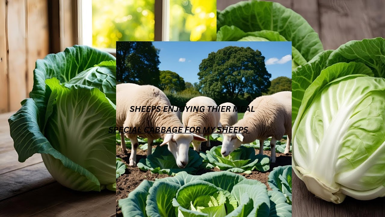 MY SHEEPS ENJOYING ORGANIC CABBAGE ! #sheepfarming #sheepshearing # ...