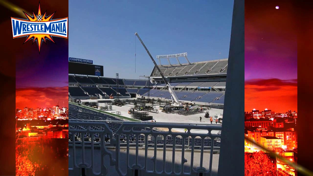 FIRST LOOK AT WRESTLEMANIA 33!!!! - YouTube