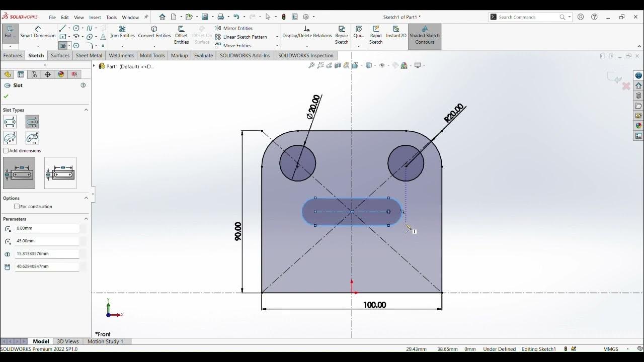 Solidworks 2024 /2D+3D/ Extruded command use // video -2 (Solidworks download link in ...