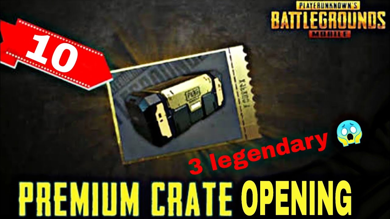 10 PREMIUM CRATE OPENING| I got 3 legendary 😱😎 - YouTube