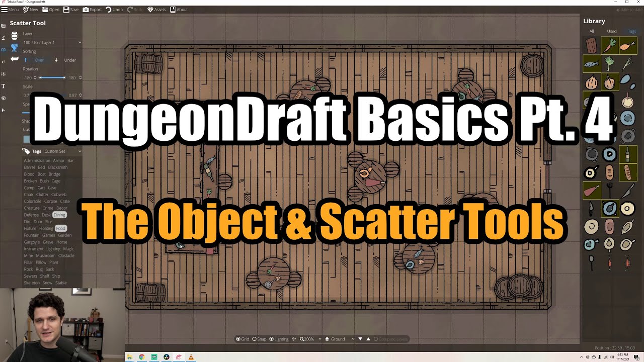 (Updated) DungeonDraft Basics Part 4 - The Object & Scatter Tools - YouTube