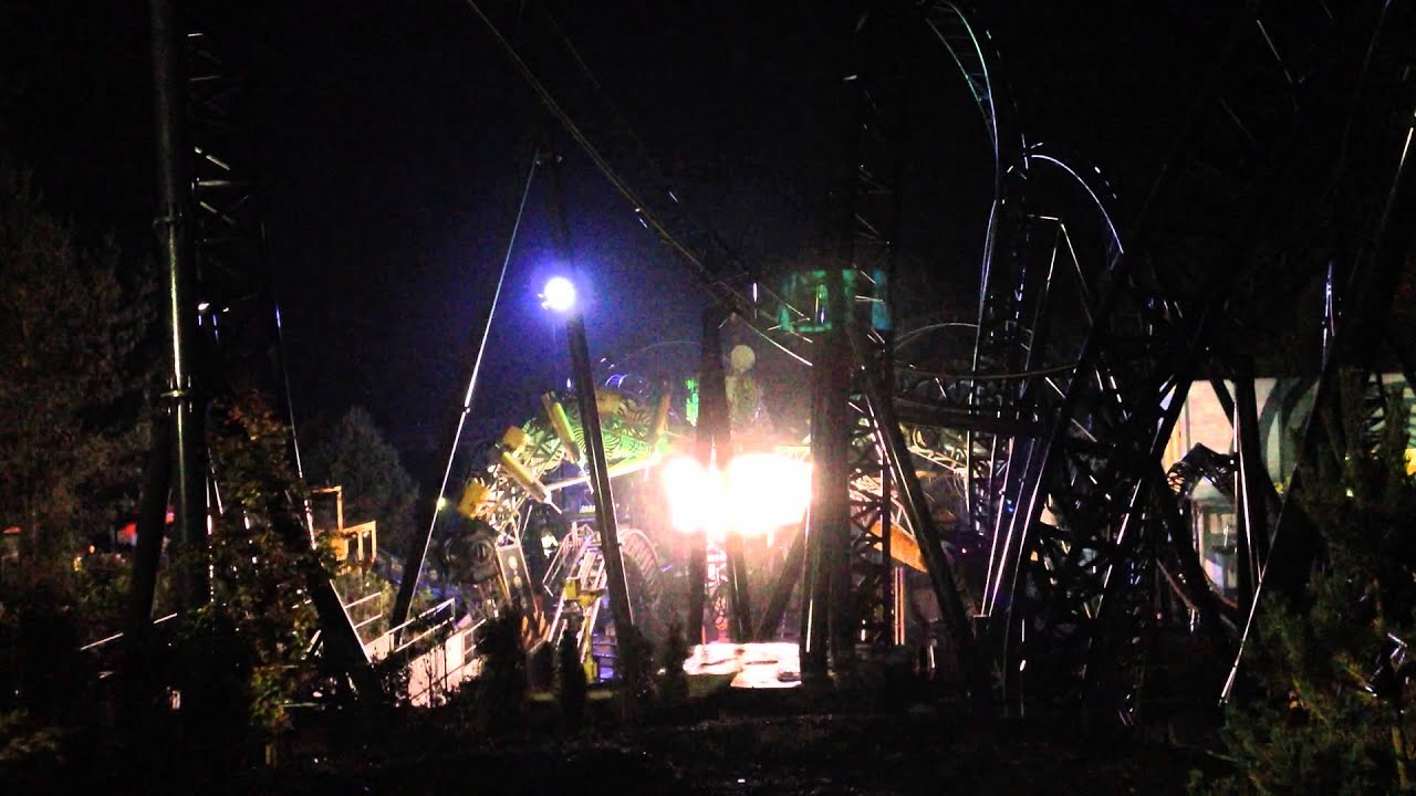 Scarefest 2013 — The Smiler at Night Overview - YouTube