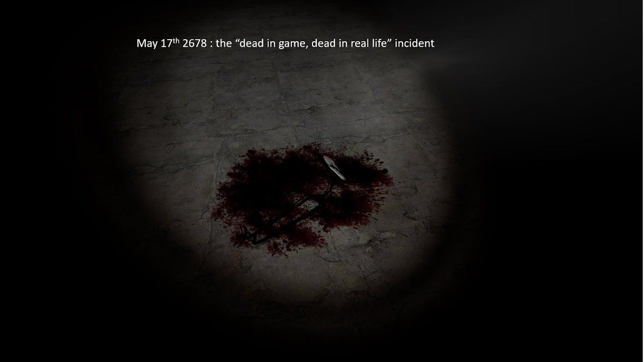 the dead in game dead in real life incident - YouTube