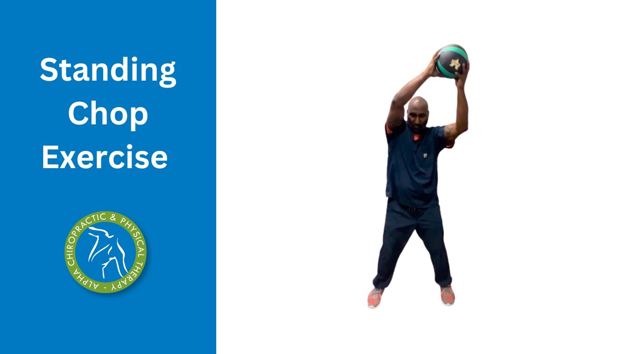 Beginner Standing Chop Exercise Explanation - YouTube