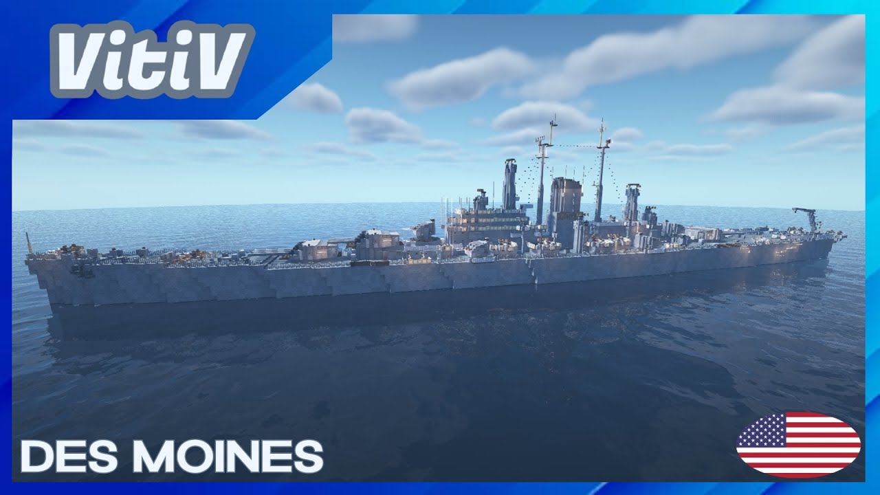 USS Des Moines (CA-134) - Des Moines-class Heavy Cruiser - Minecraft ...