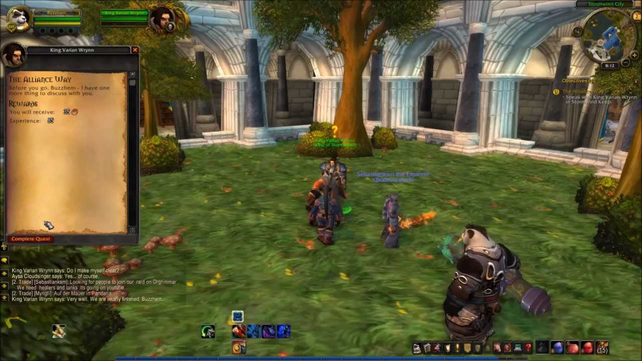 Pandaren Introduction to the Alliance - YouTube