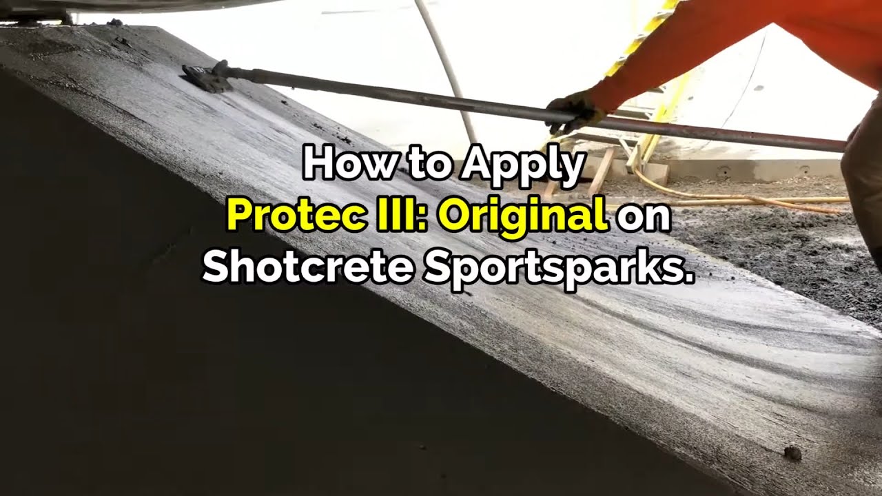 Shotcrete Concrete Finishing Aid and Cure - How To Apply Protec III ...