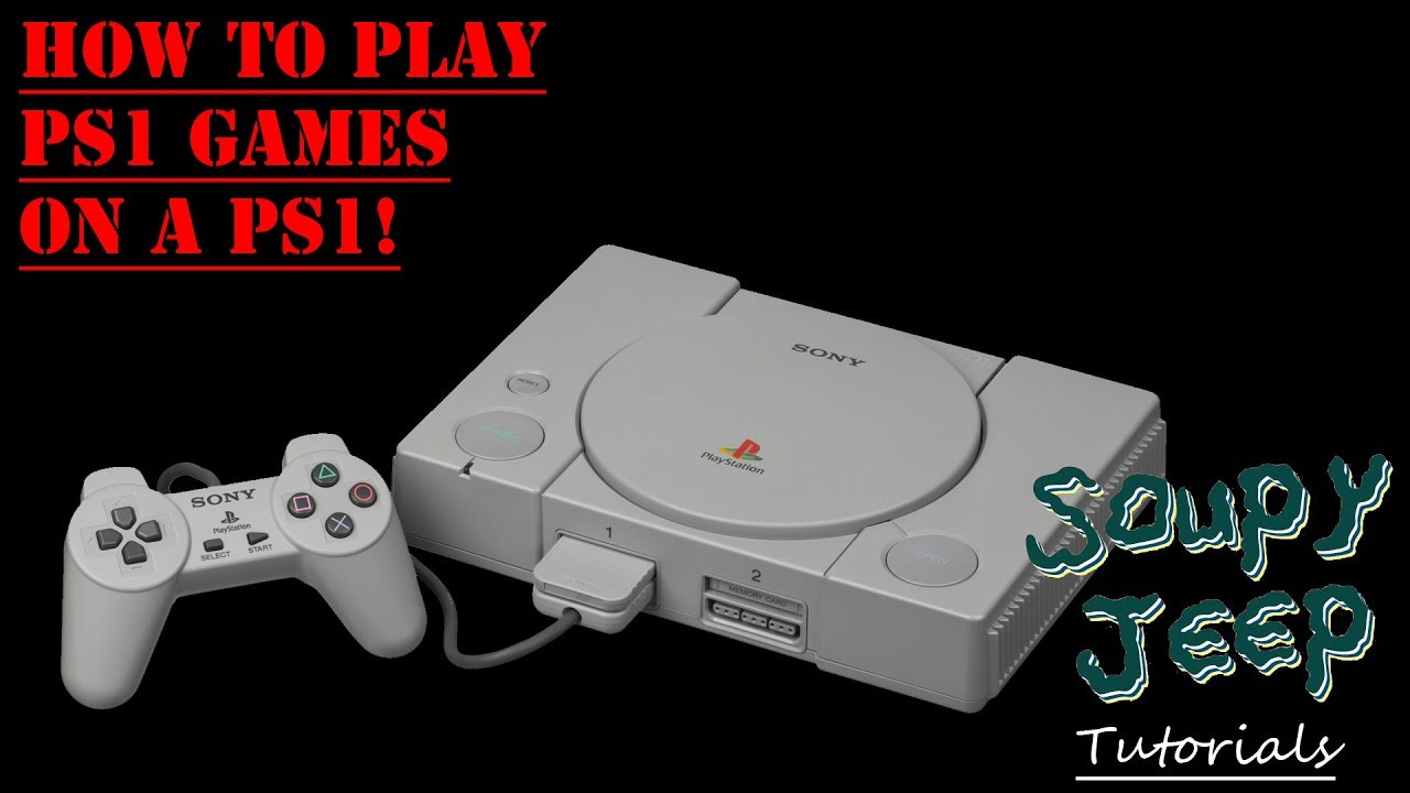 How to play a PS1 game on a PS1 - YouTube