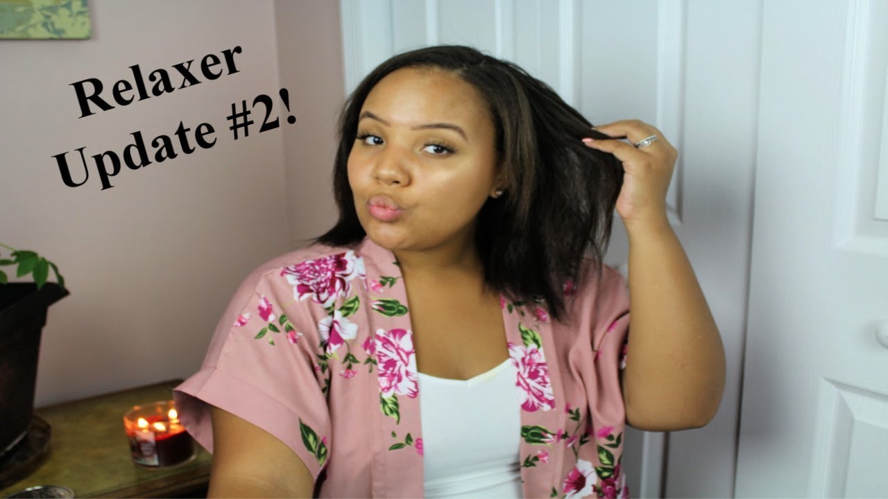 Relaxer Update #2! New growth, setbacks & collarbone length?! | Jessica ...