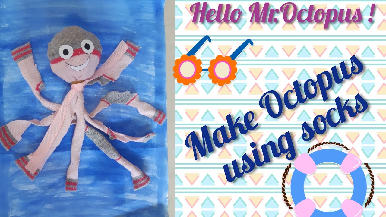 Make Octopus using socks | socks craft | make toys at home | toddler ...