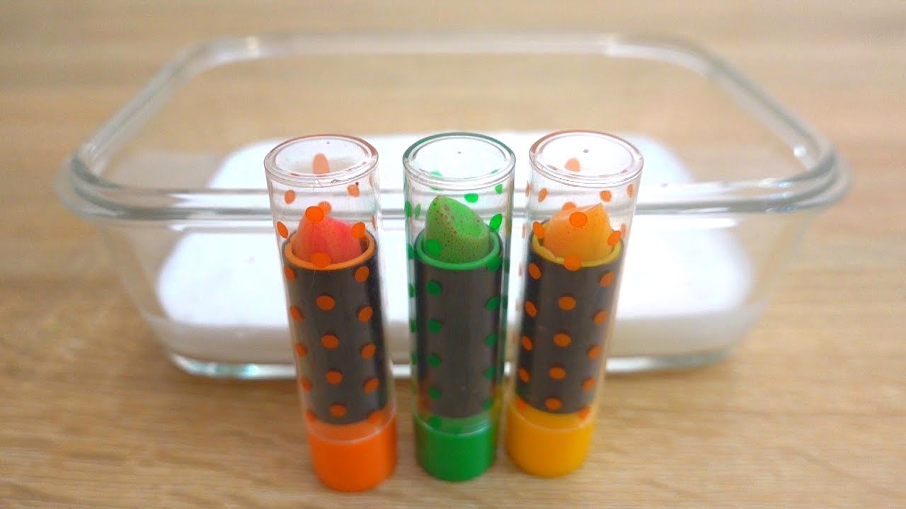 Amestec Slime ROZ NEON din ruj Verde, Galben si Portocaliu | Seria ...