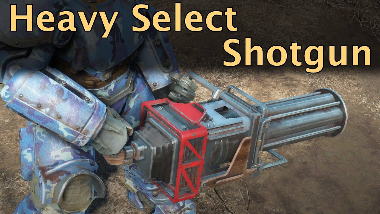 【Xbox One】Fallout 4 MOD「Heavy Select Shotgun」試し撃ち - YouTube