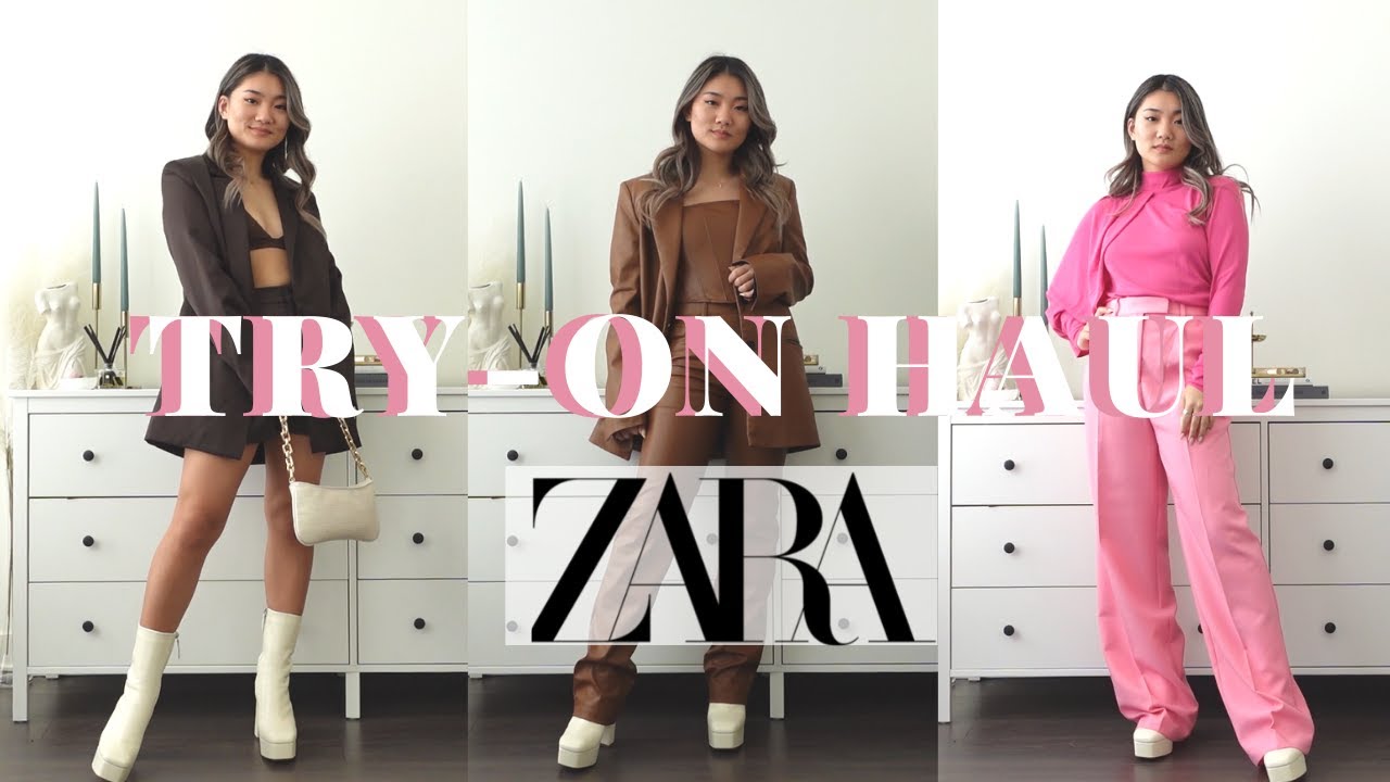 ZARA NEW IN TRY ON HAUL part 1| Ayaka Styles - YouTube