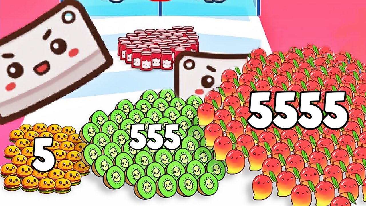 FOOD RUN | Level Up Fruits (Gameplay Mobile, Satisfying Asmr, Math ...