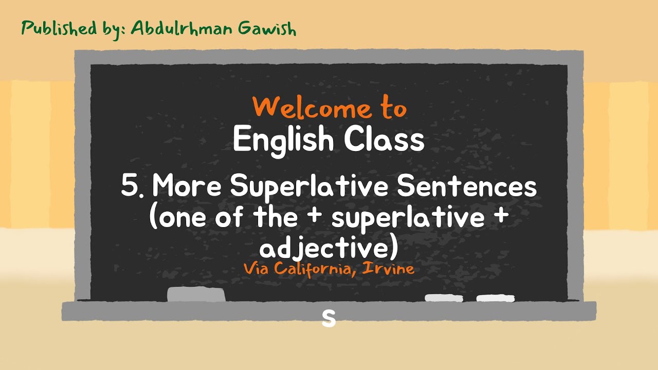 5- More Superlative Sentences one of the + superlative Adjective - YouTube