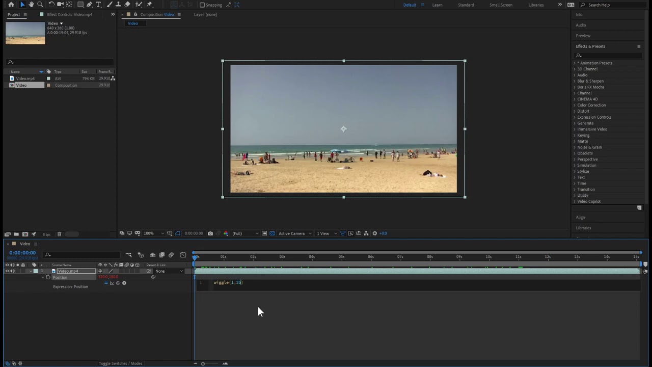 After Effects - Fake Handheld Camera Effect - YouTube