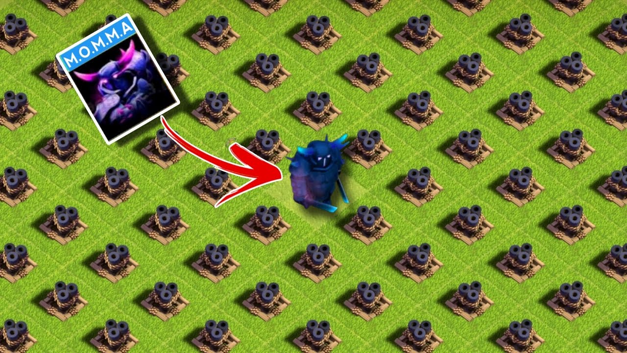 Level 1 Multi Mortar BASE vs All Max GROUND TROOPS | (Clashofclans ...