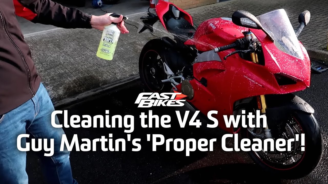 Cleaning the V4 S with Guy Martin's 'Proper Cleaner'! - YouTube