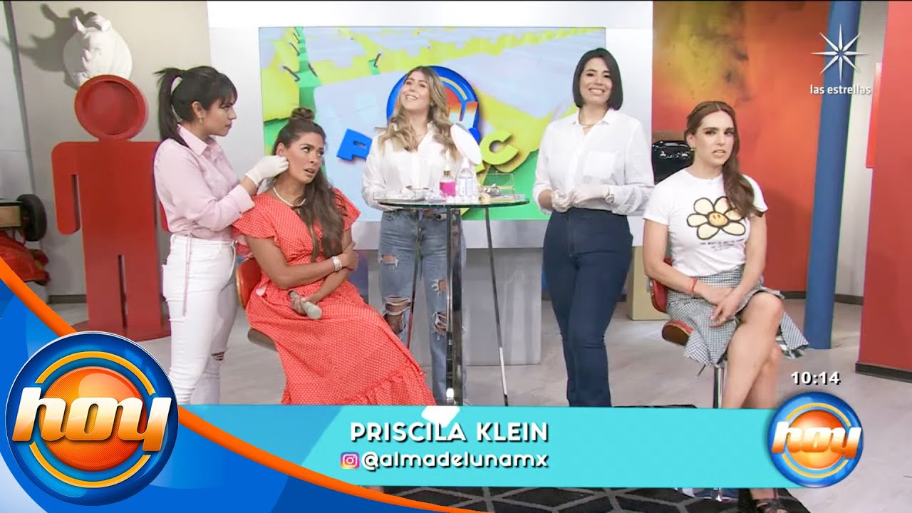 Tania Rincón y Galilea Montijo se perforan la oreja | Programa Hoy ...