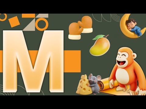 Letter M Phonics Song for Kids | Learn M Sound with Mirror & Mat,ABC ...