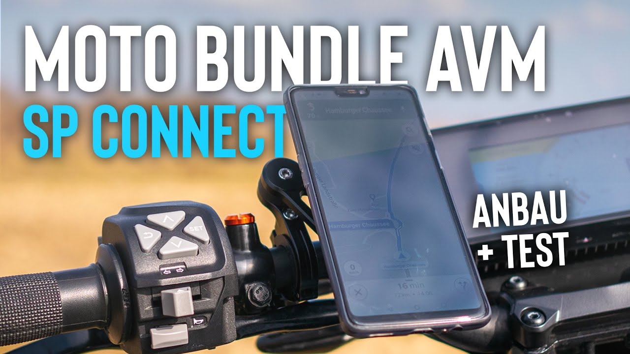 SP Connect Moto Mount Pro + AVM // Moto Bundle AVM Anbau und Test - YouTube