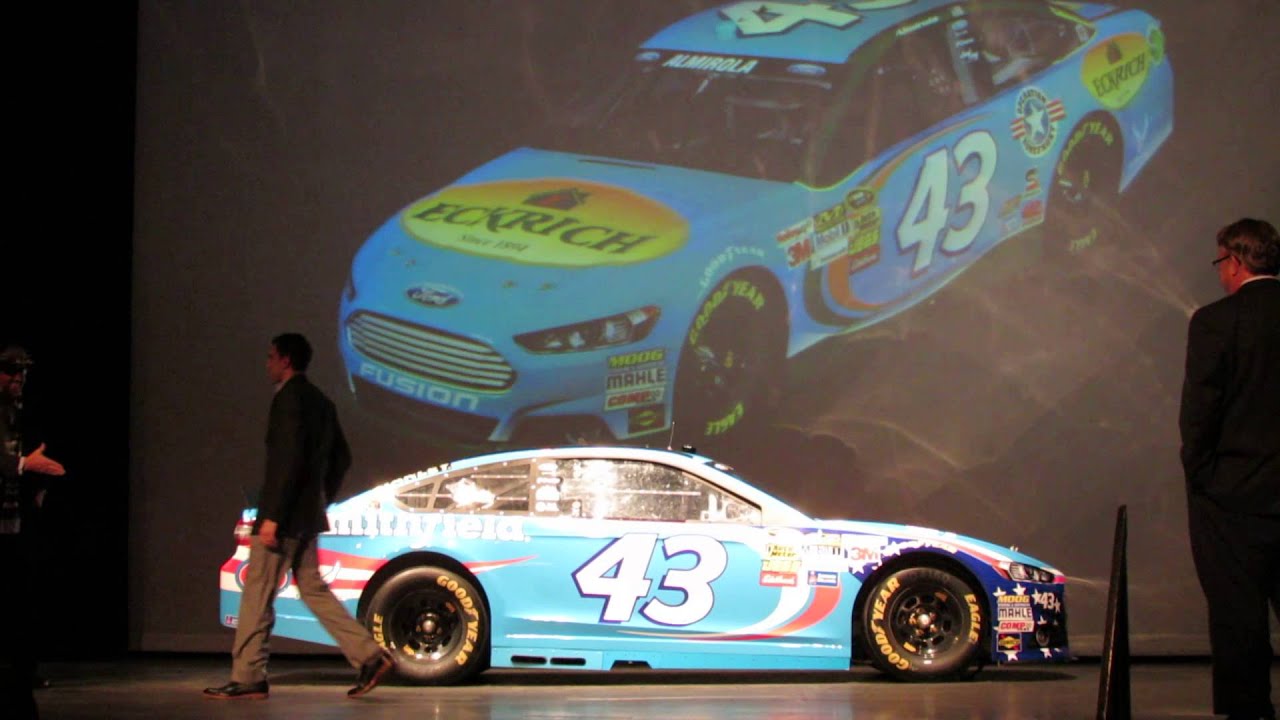 Aric Almirola 2014 #43 Smithfield Ford Live Reveal - YouTube