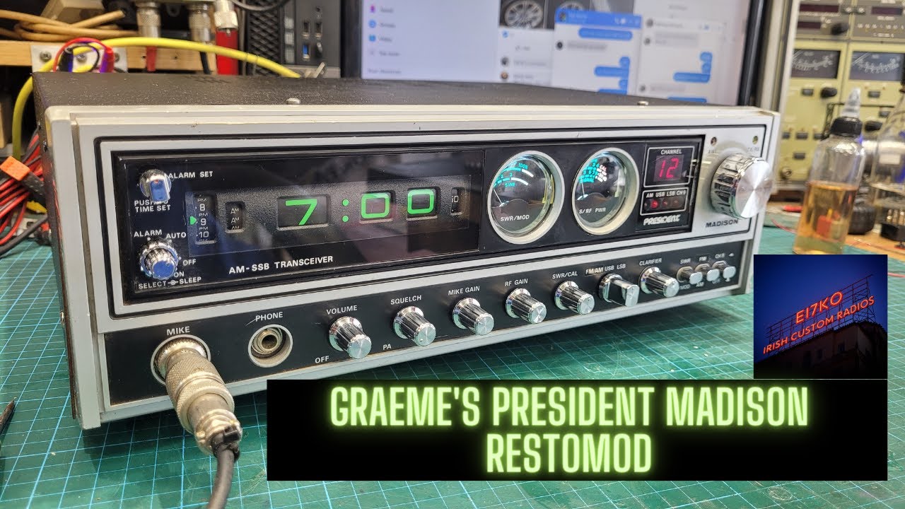 PRESIDENT MADISON CB RADIO RESTOMOD - YouTube